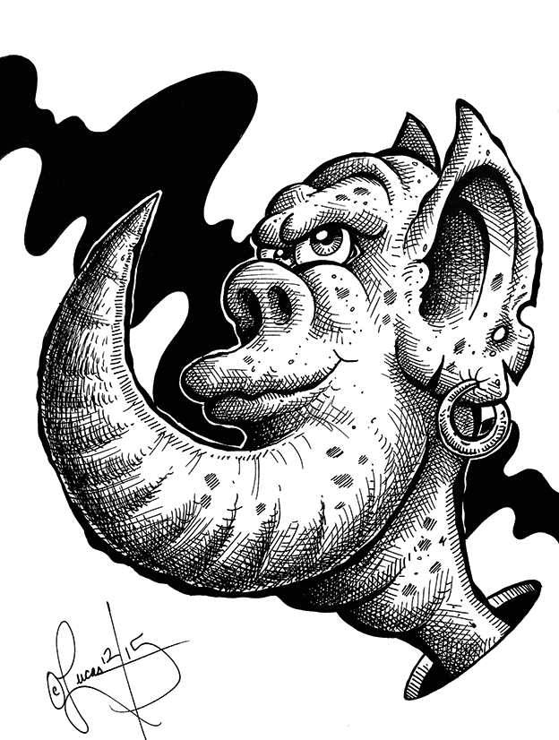 Sketchbook Work – Chin-Up Chuck – Johnny 'Toons